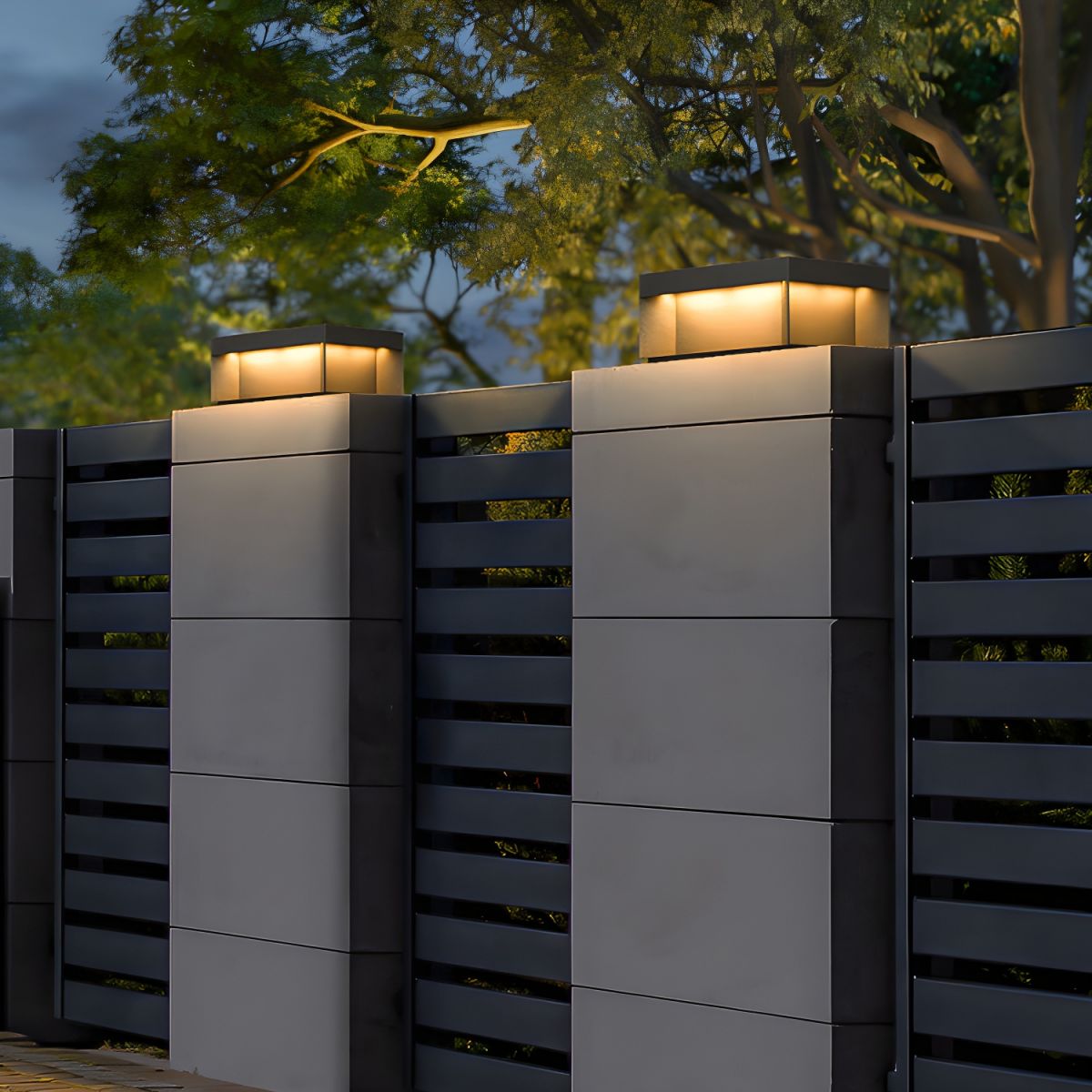 Outdoor light waterproof metal pillar solar powered | Nuvira – BritDwell
