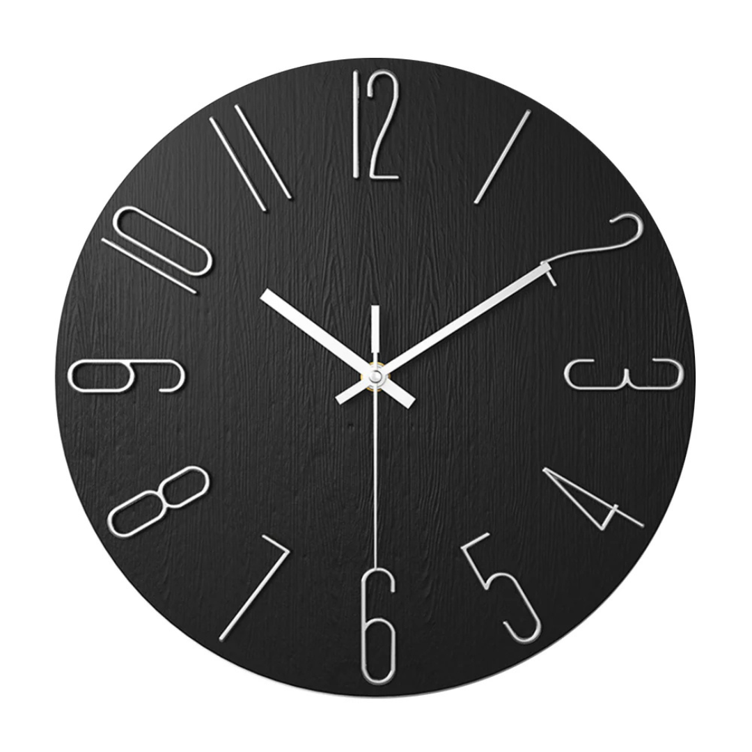 Wall Clock Nobela | Modern Minimalist Wall Clock | Plastic Silent ...