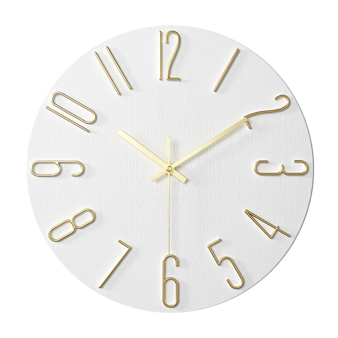 Wall Clock Nobela | Modern Minimalist Wall Clock | Plastic Silent ...